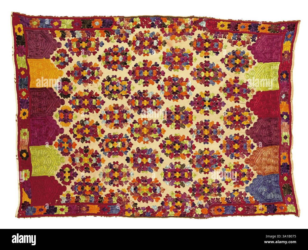 Embroidered linen cover Cut Out Stock Images & Pictures - Alamy