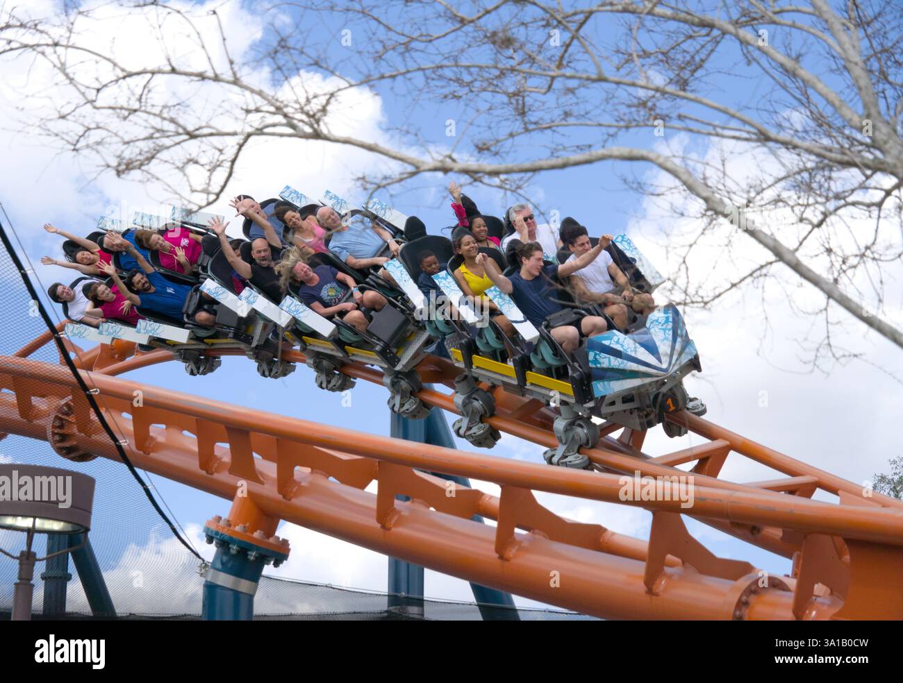 Premier Rides Ice Breaker rollercoaster at Seaworld Orlando USA ...
