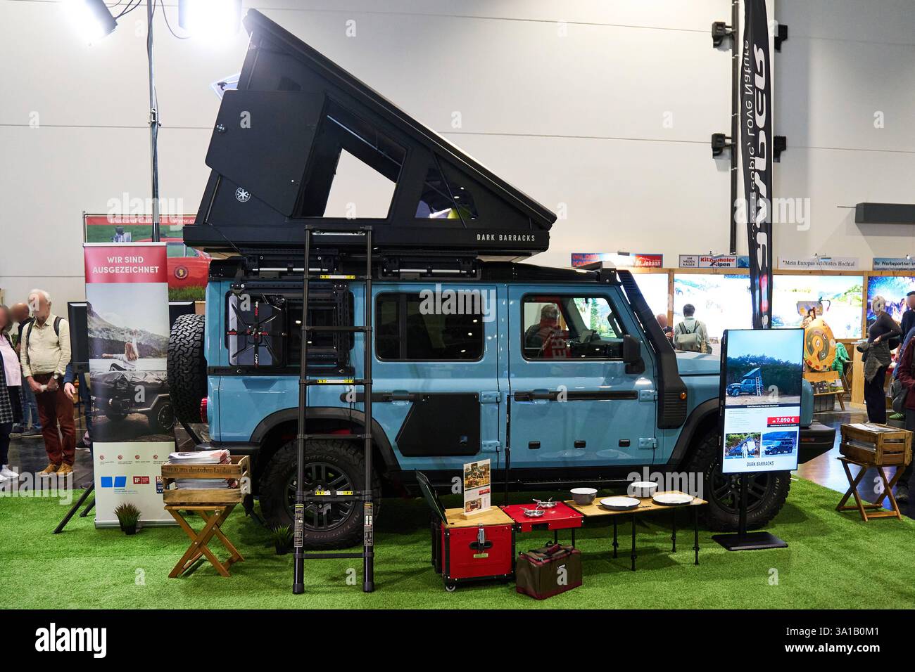 Augsburg, Bavaria, Germany - March 7, 2025: Dark Barracks expedition ...