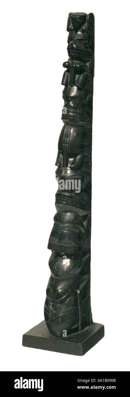 Miniature totem pole, 1880-1910 Stock Photo - Alamy