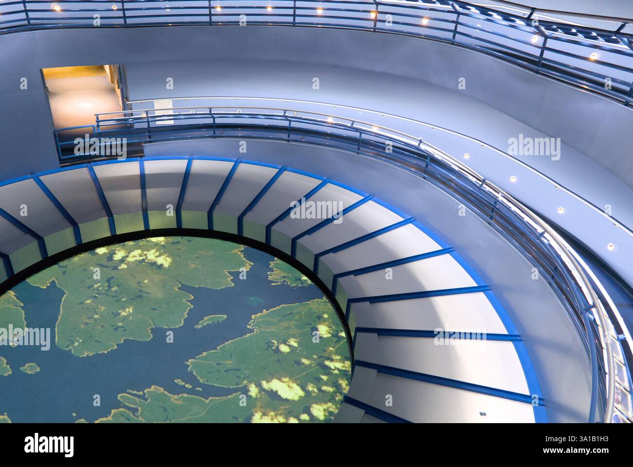 The spiral exit ramp of the Space Shuttle Simulation Experience at the ...