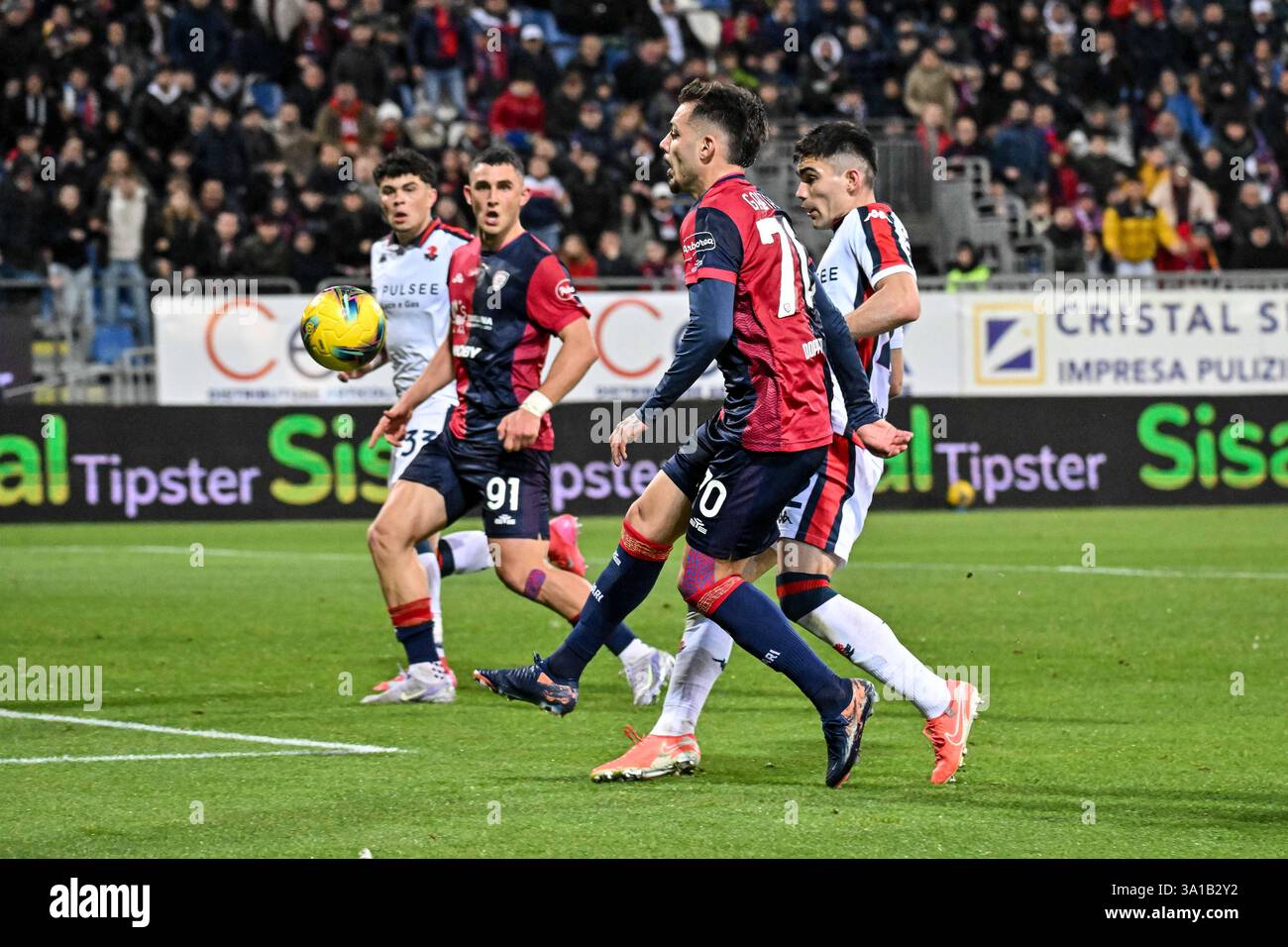Cagliari, Italy. 07th Mar, 2025. Gianluca Gaetano of Cagliari Calcio ...