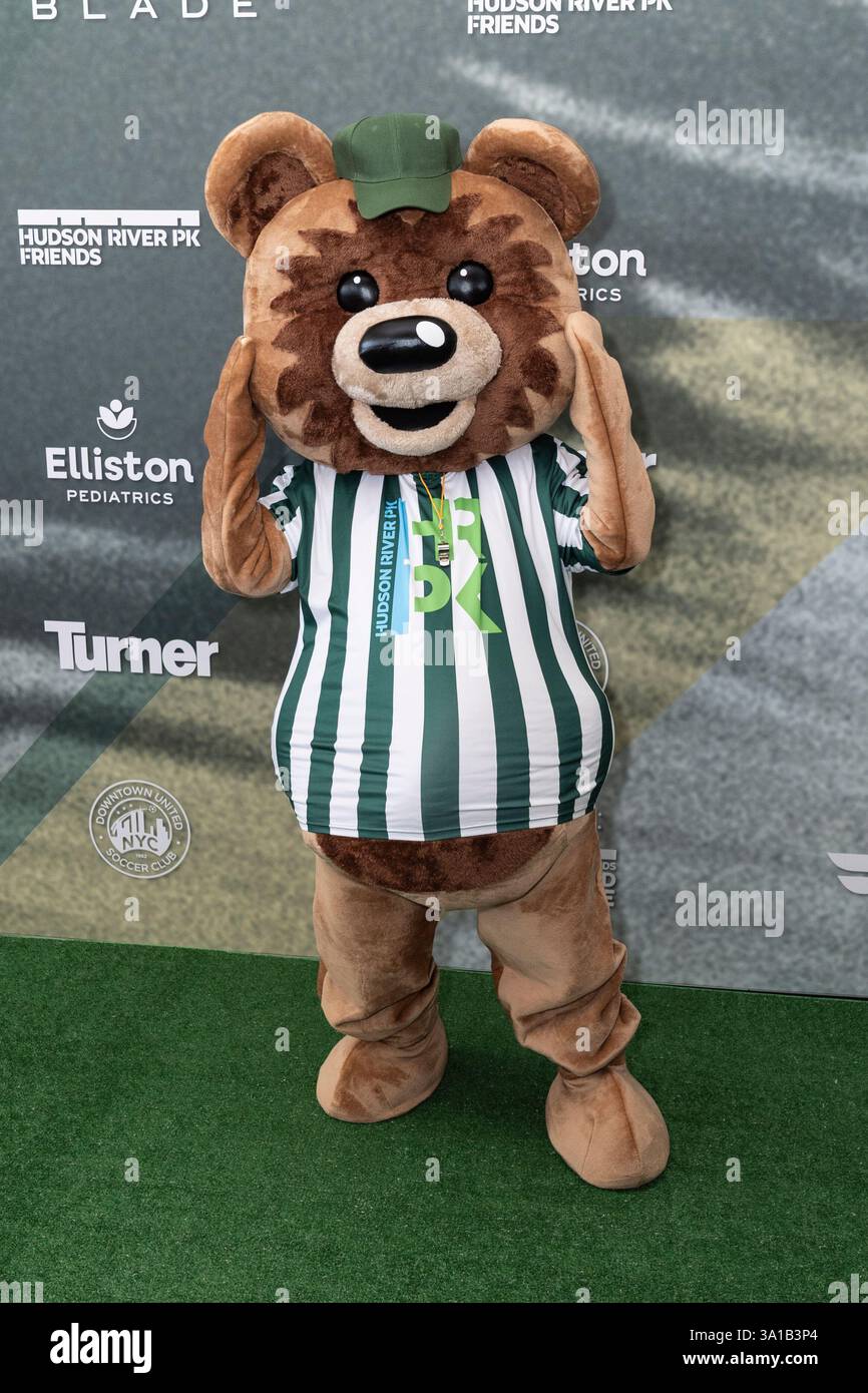 New York, NY, March 7, 2025: Park mascot attends Hudson River Park ...