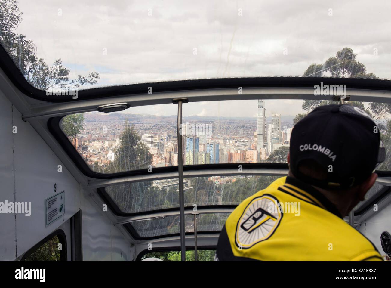 Bogota in Colombia, Monserrat railway Stock Photo - Alamy