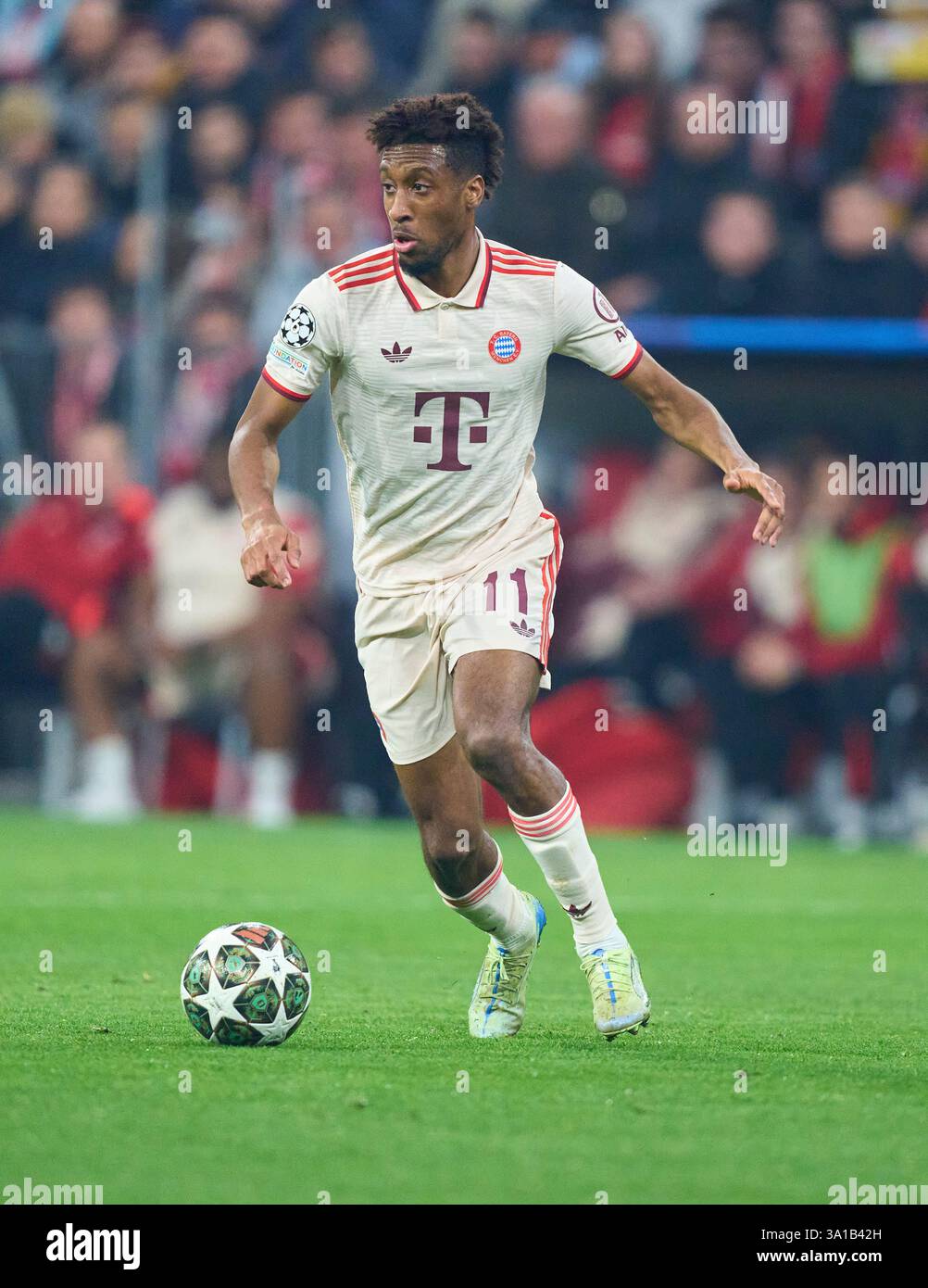 Kingsley Coman, FCB 11 in the round of 16 first leg match FC BAYERN ...