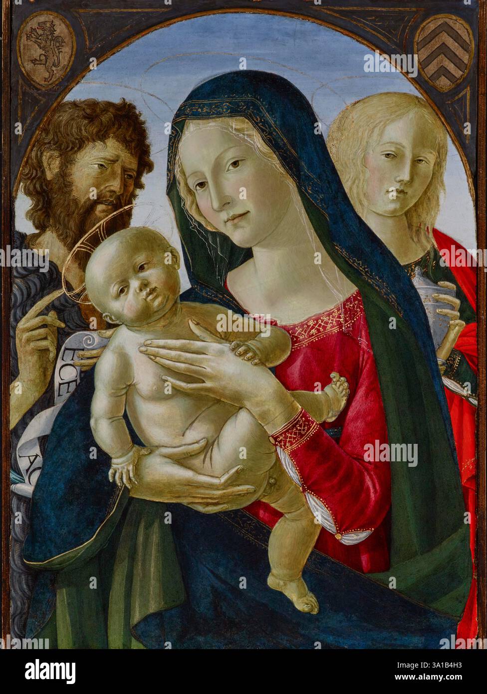 Madonna and Child with St John the Baptist and St Mary Magdalene, mid ...