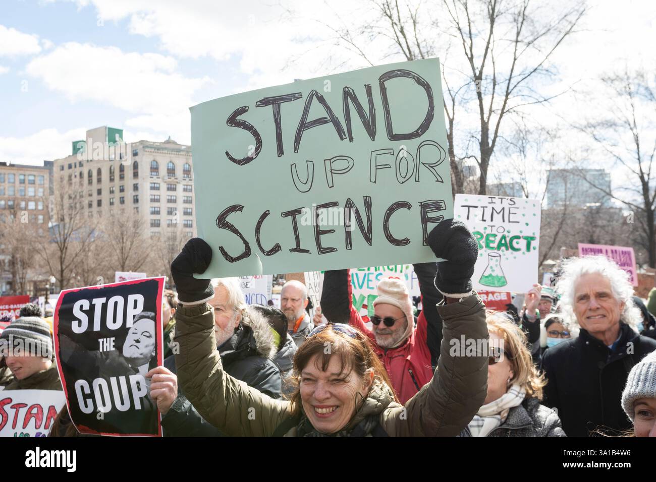 Boston, MA. March 7, 2025. More than 500 hundred people rallied in the ...