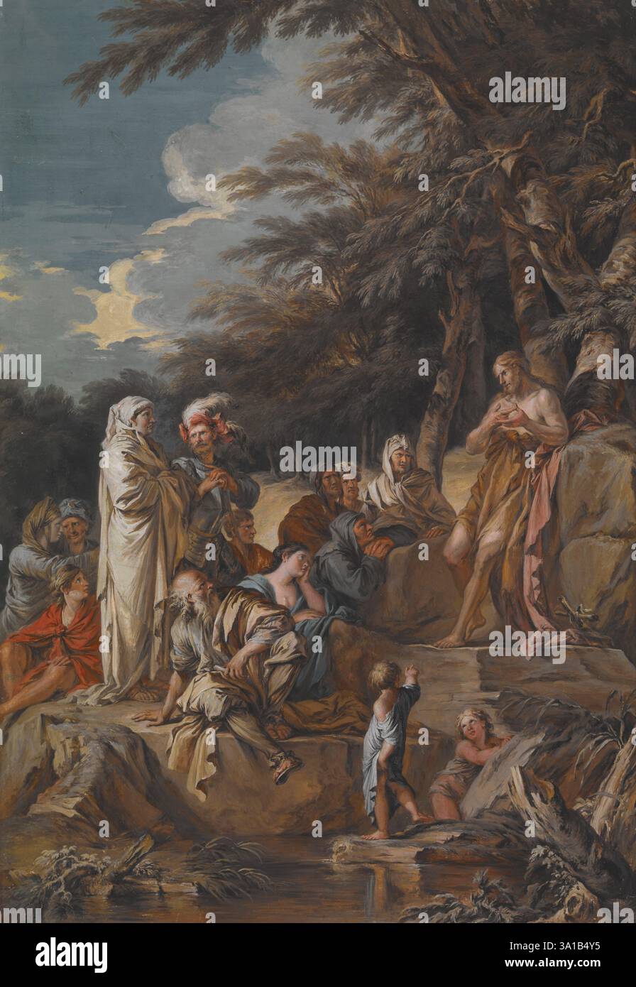 St. John Preaching in the Wilderness, 1733 Stock Photo - Alamy