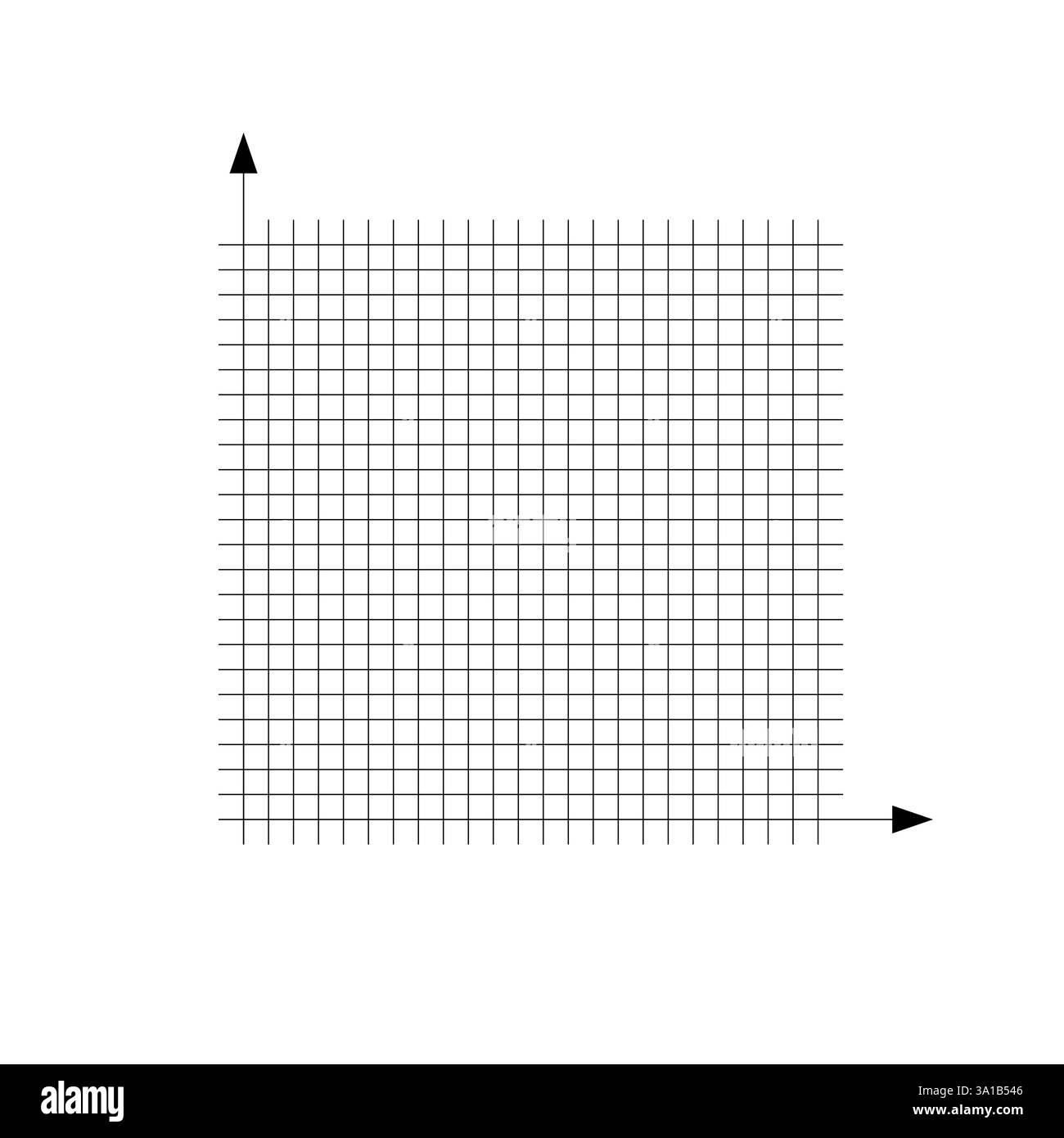 Grid Paper Mathematical Graph Cartesian Coordinate System With X Axis Y Axis Squared