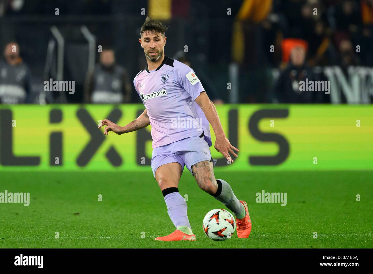 Yeray Alvarez of Athletic Club Bilbaoin action during the Europa League ...