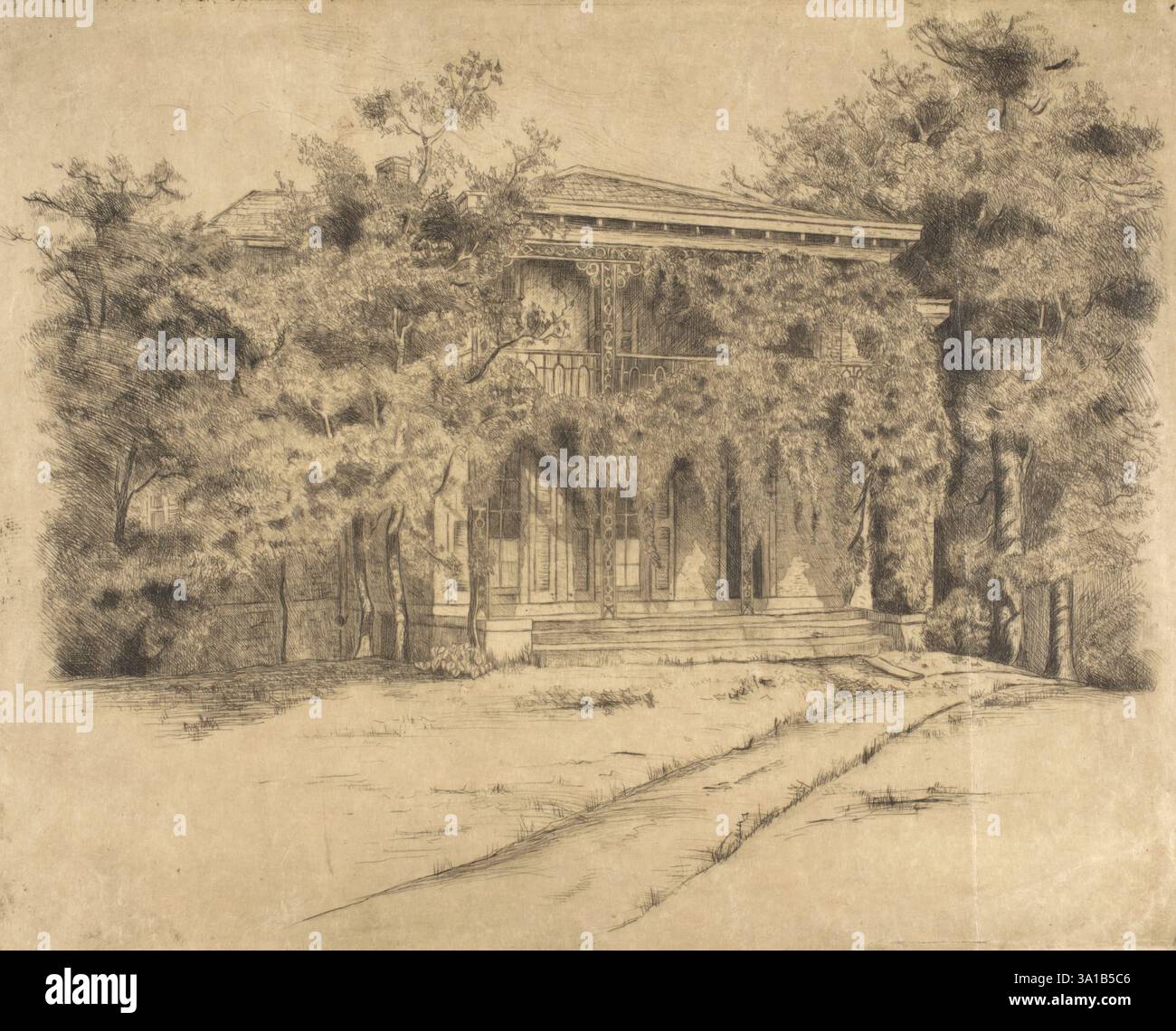 The Tinker Homestead, about 1890 Stock Photo - Alamy