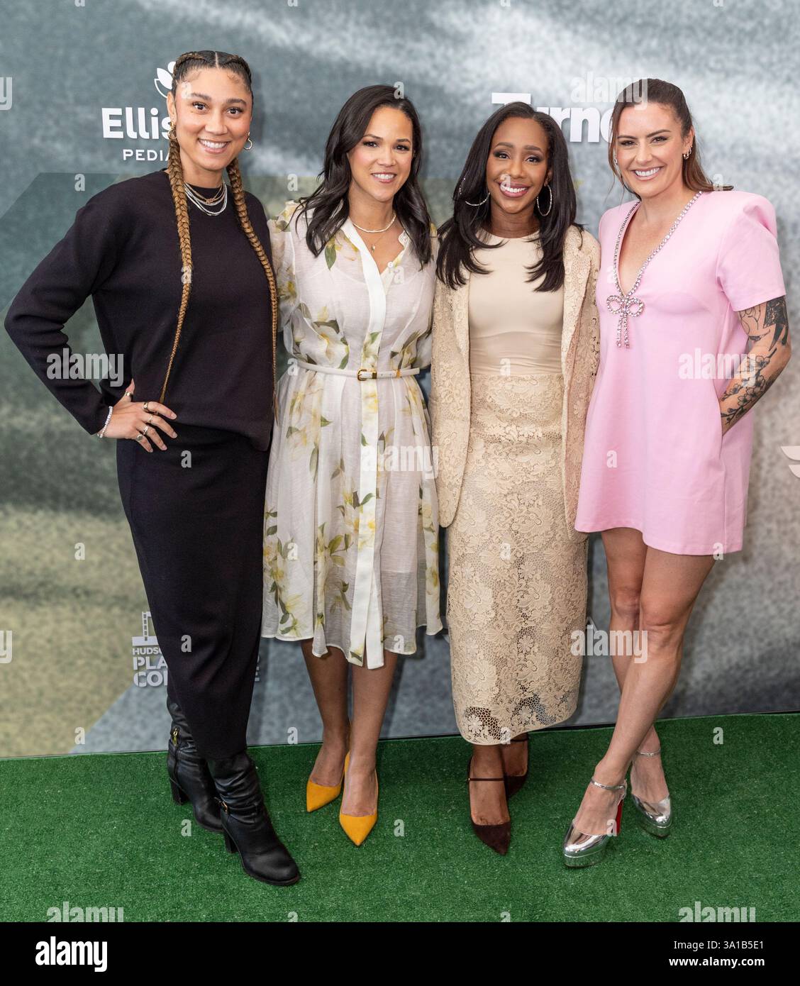 Ally Love, Laura Jarrett, Abby Phillip and Ali Krieger attend Hudson ...