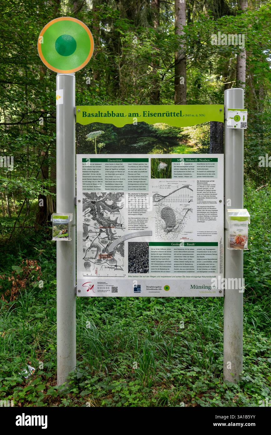 Münsingen - Dottingen, the Eisenrüttel is the most important basalt ...