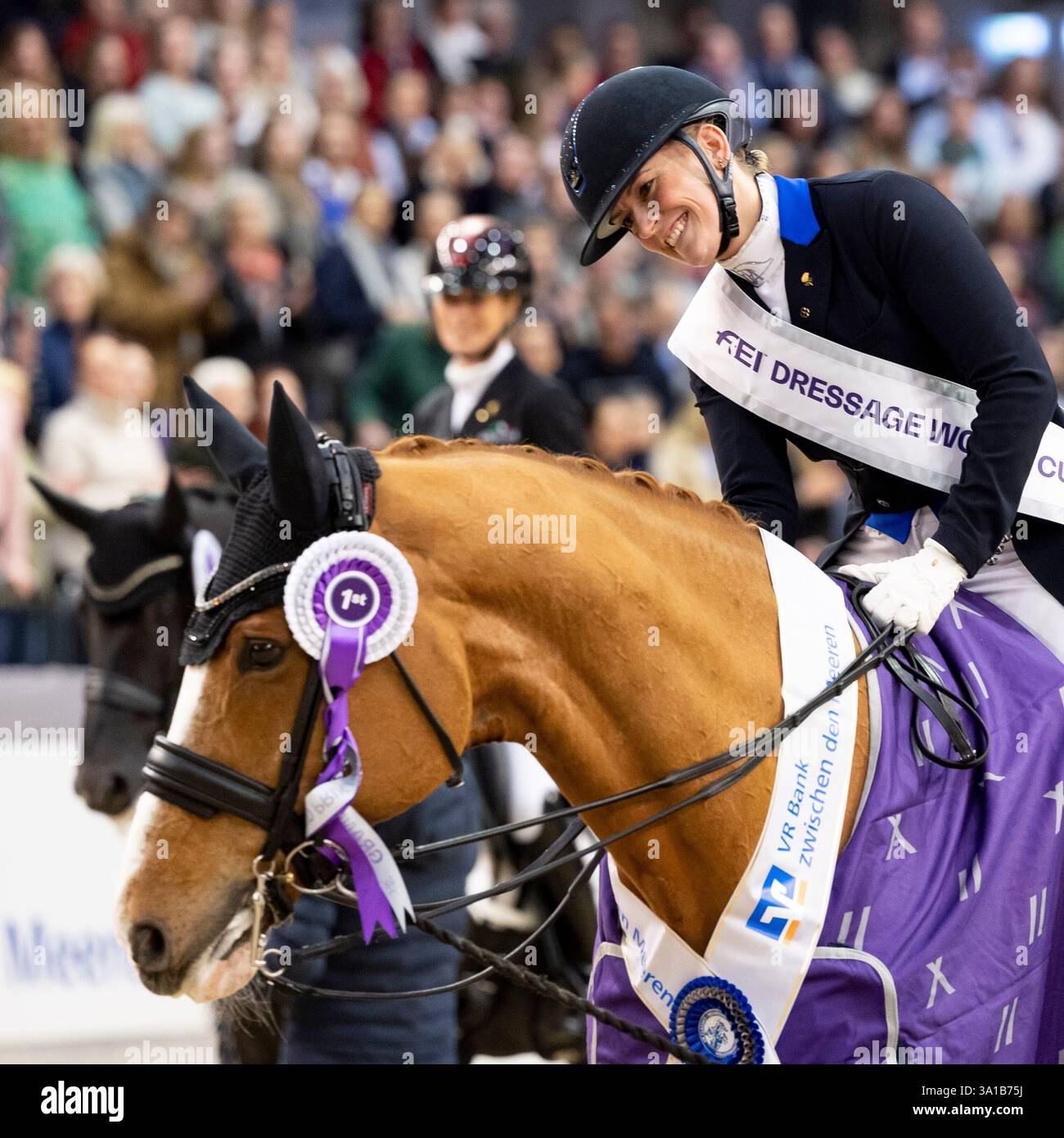 Dressage rider Nanna Skodborg Merrald (DEN) with her horse Blue Hors ...