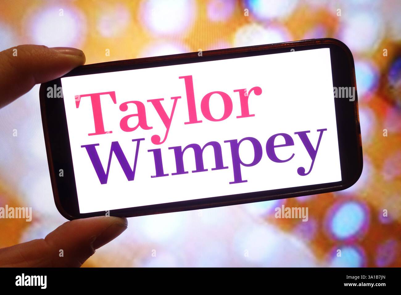 Poland. 7th Mar, 2025. In this photo illustration, the Taylor Wimpey ...