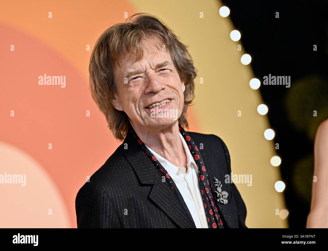 Mick Jagger arrives at the Vanity Fair Oscar Party on Sunday, March 2 ...
