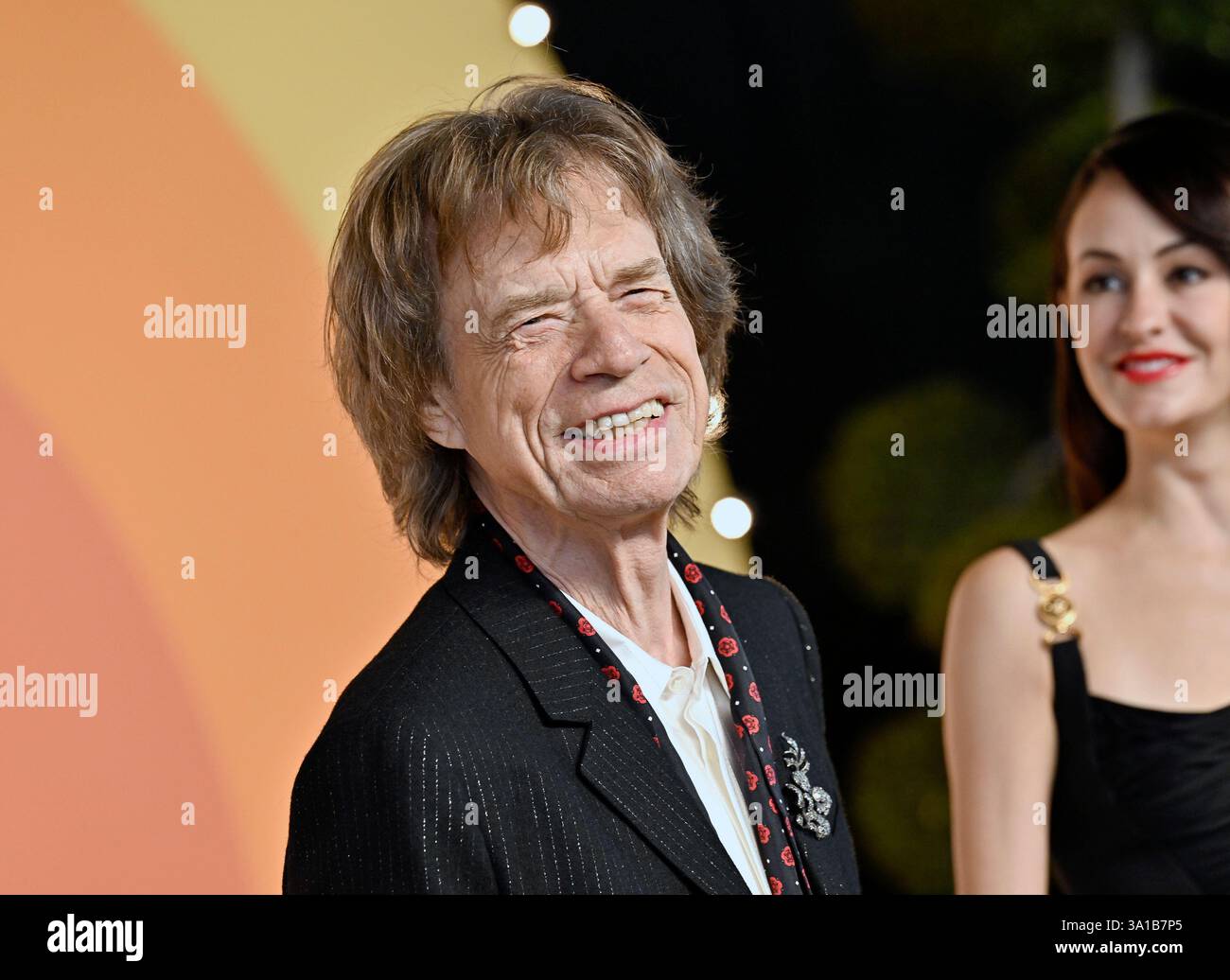 Mick Jagger arrives at the Vanity Fair Oscar Party on Sunday, March 2 ...