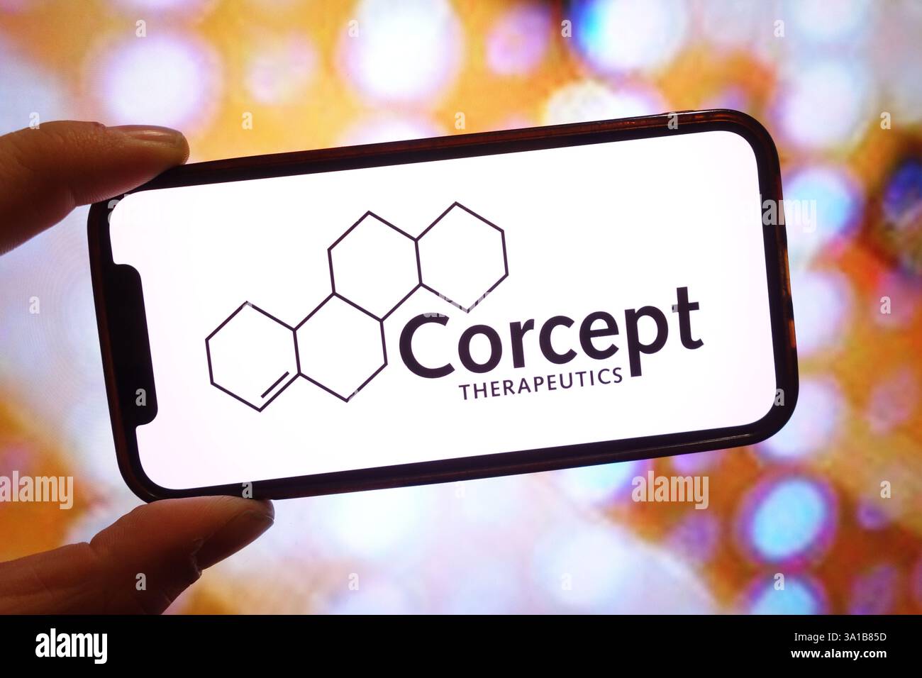 Poland. 7th Mar, 2025. In this photo illustration, the Corcept Therapeutics company logo is seen ...