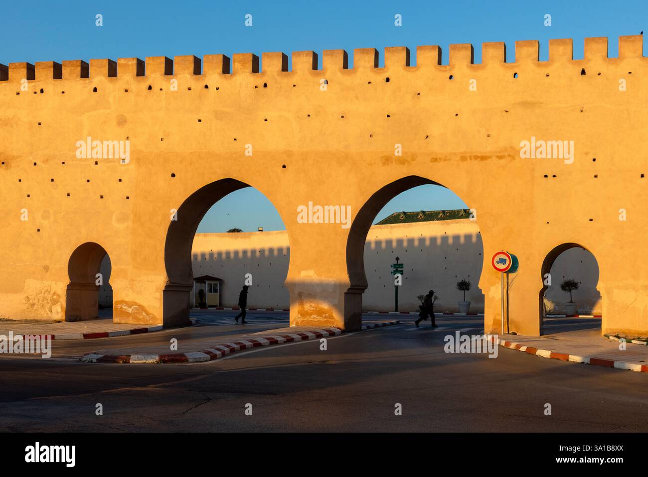 The Bab Marrah gate, part of Meknes’ ancient city walls, was built in ...