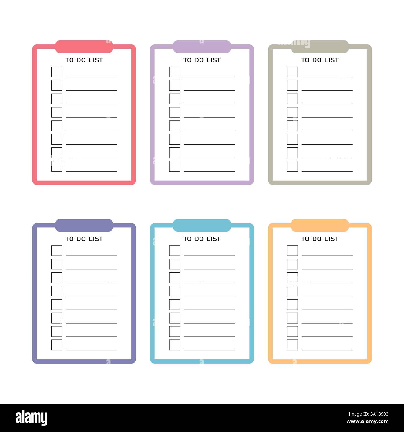 Daily chores checklist planner hi-res stock photography and images - Alamy