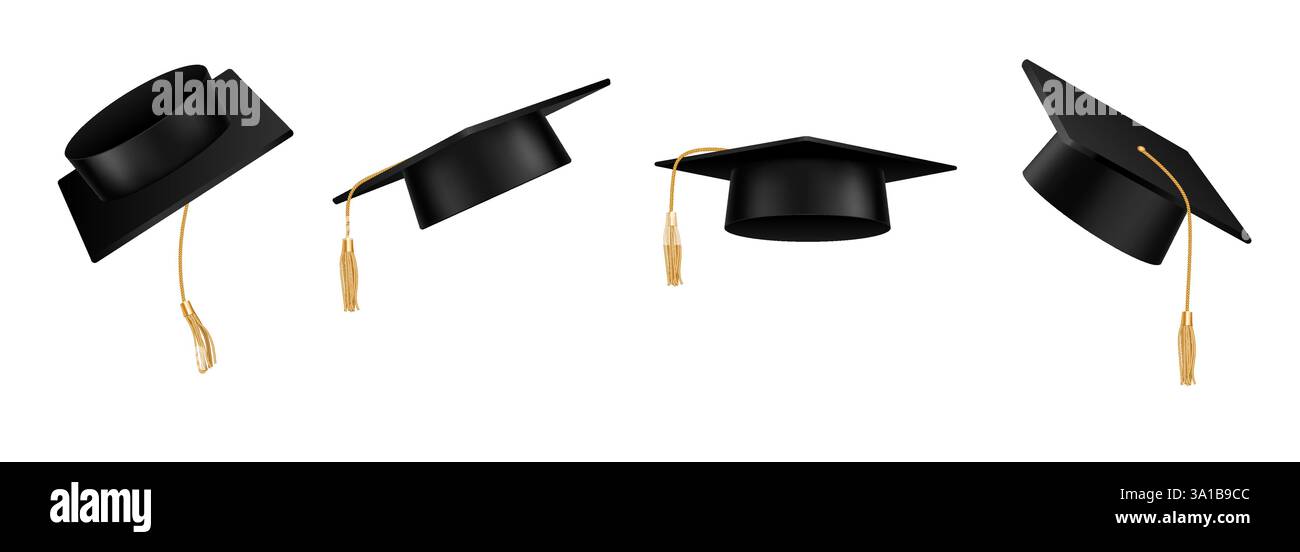 Graduation cap tassel realistic Stock Vector Images - Alamy