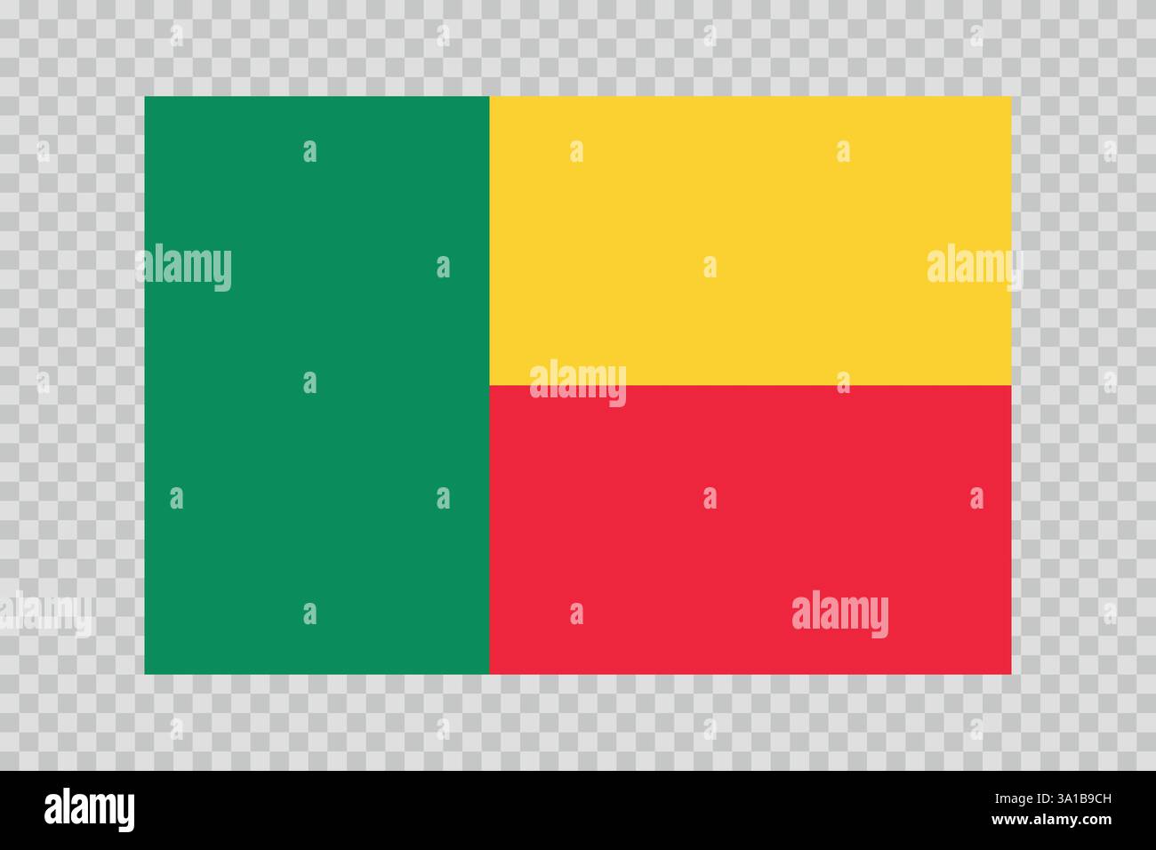 Flag of Benin. National symbol in official colors. Template icon ...