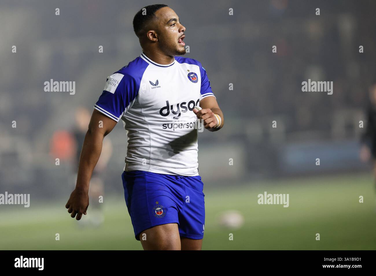 Newcastle, Gbr. 21st Dec, 2024. Man of the match, Max Ojomoh of Bath ...