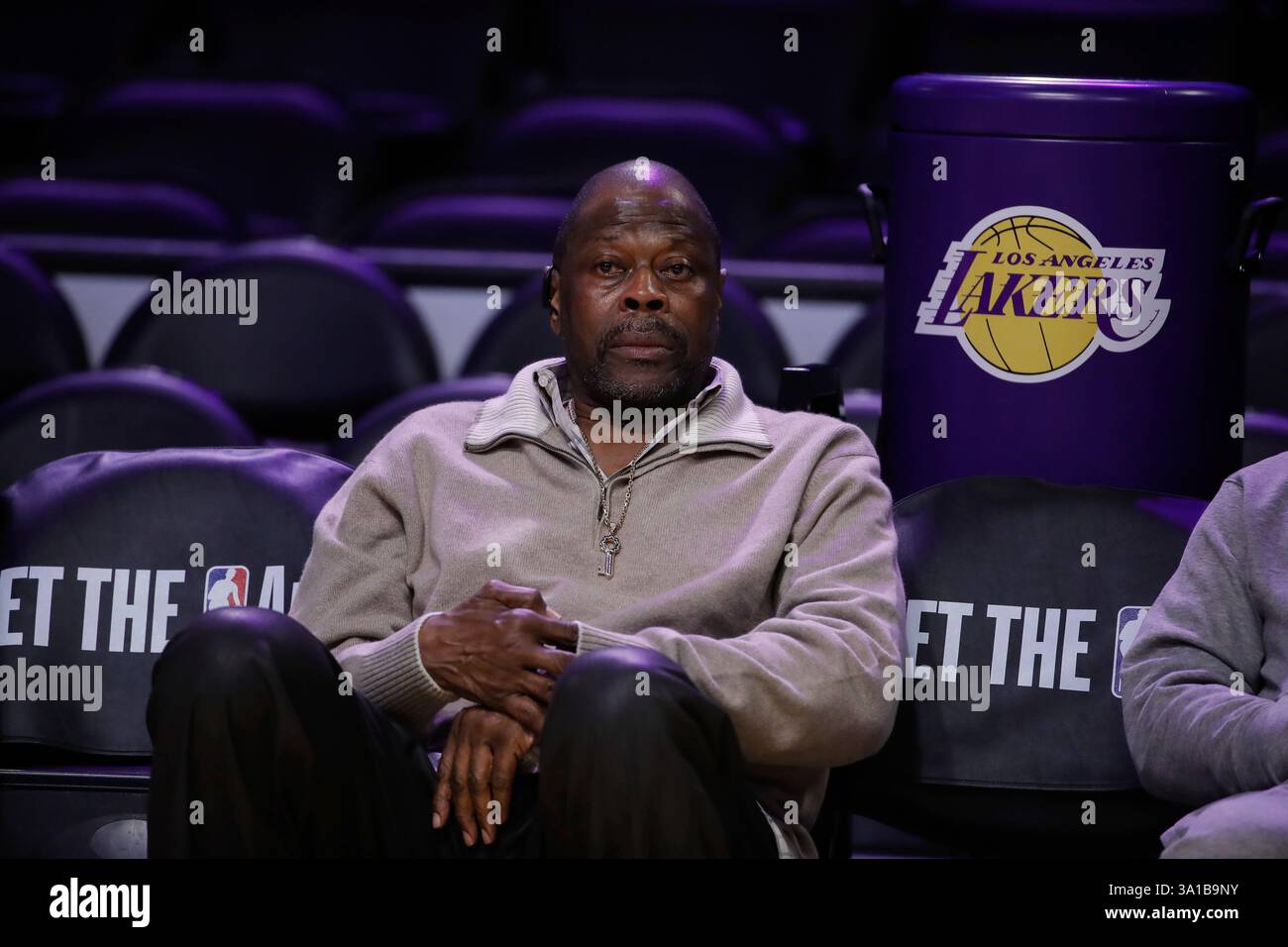 LOS ANGELES, CA - MARCH 06: New York Knicks great Pattrick Ewing during ...