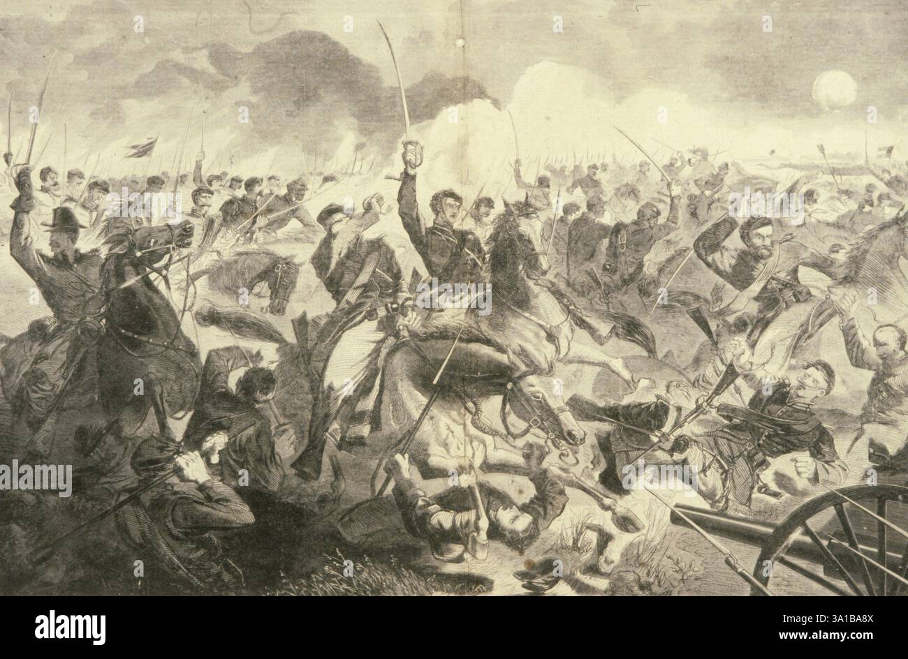 The War for the Union 1862 - A Cavalry Charge, 1862 Stock Photo - Alamy
