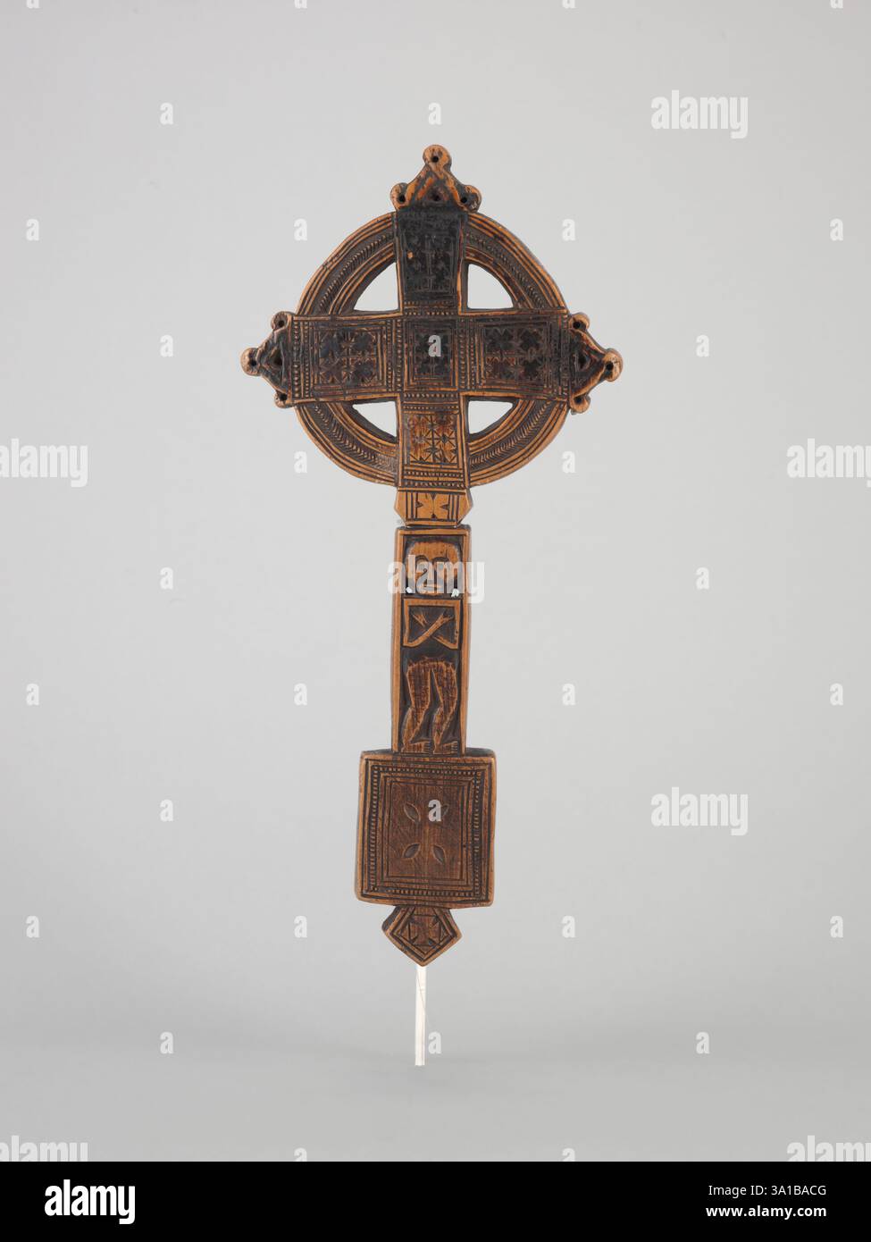 Hand-held processional Christian cross, mid-18th century - 19th century ...