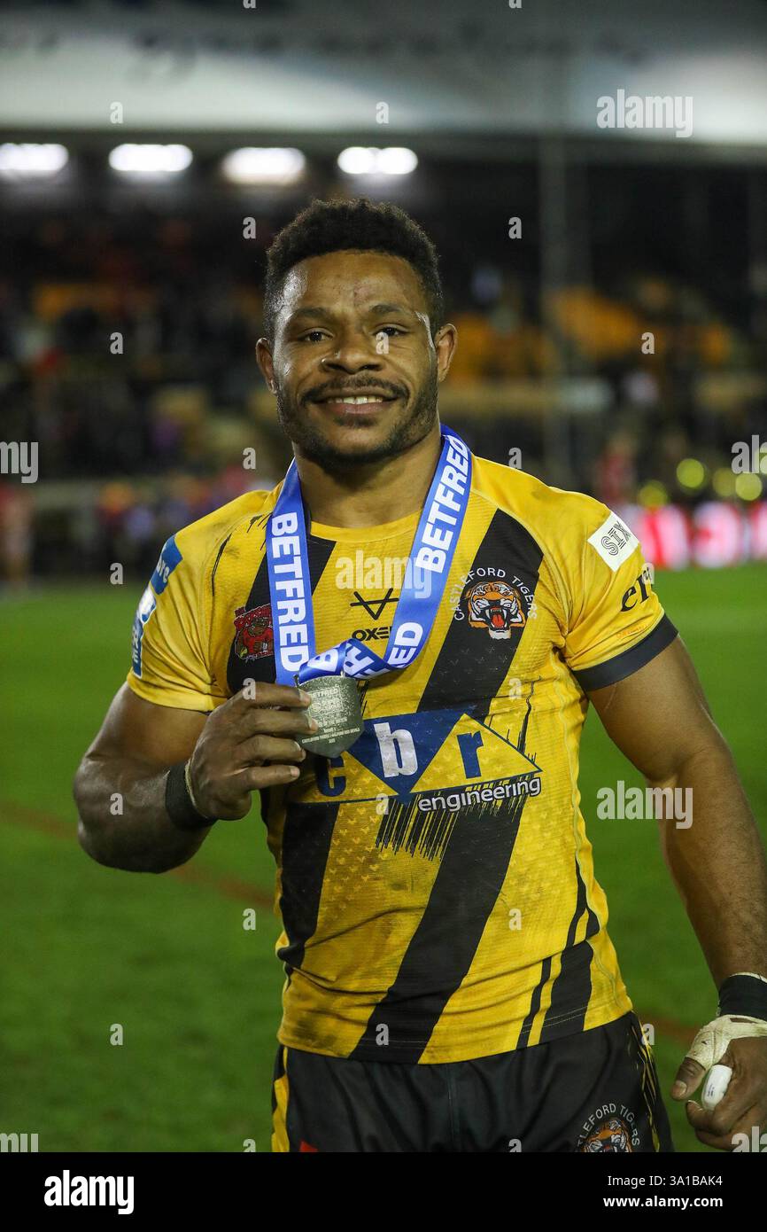 Sky MOM Judah Rimbu*** during the Super League match between Castleford ...