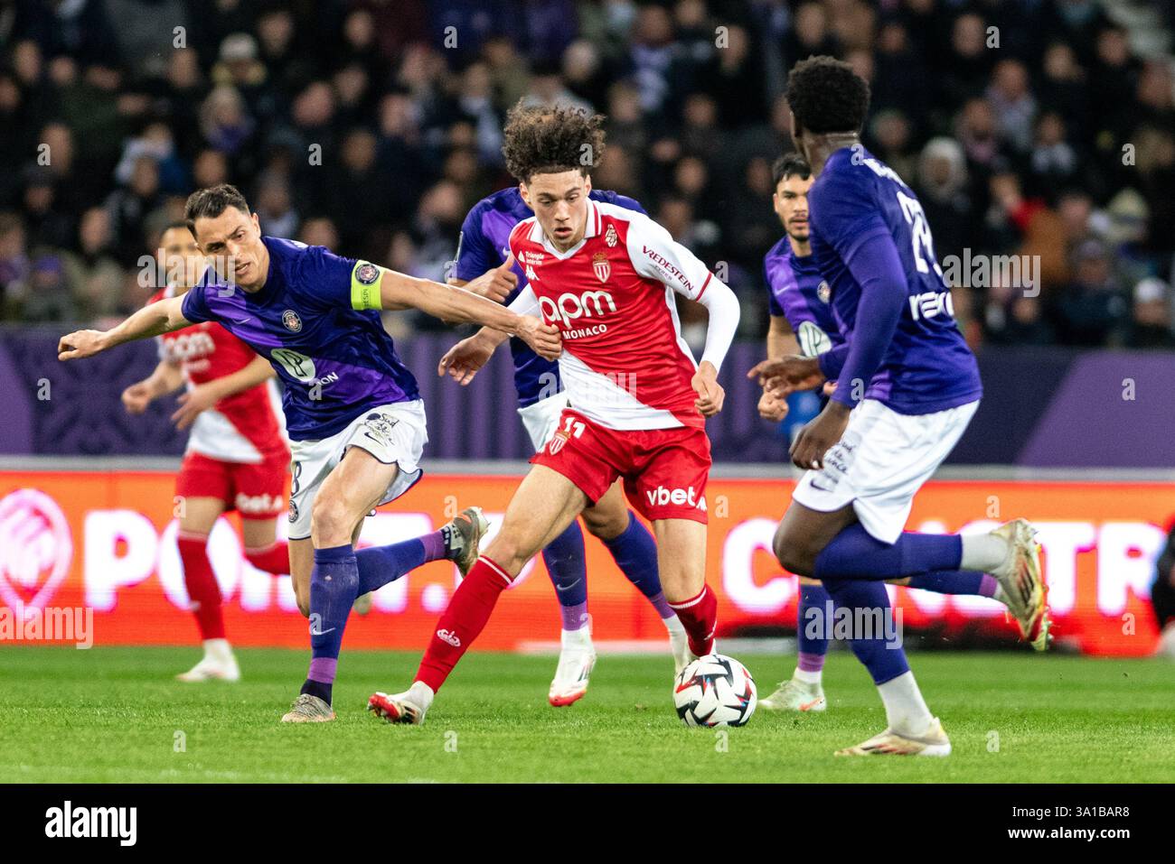 Maghnes Akliouche of Monaco during the French championship Ligue 1 ...