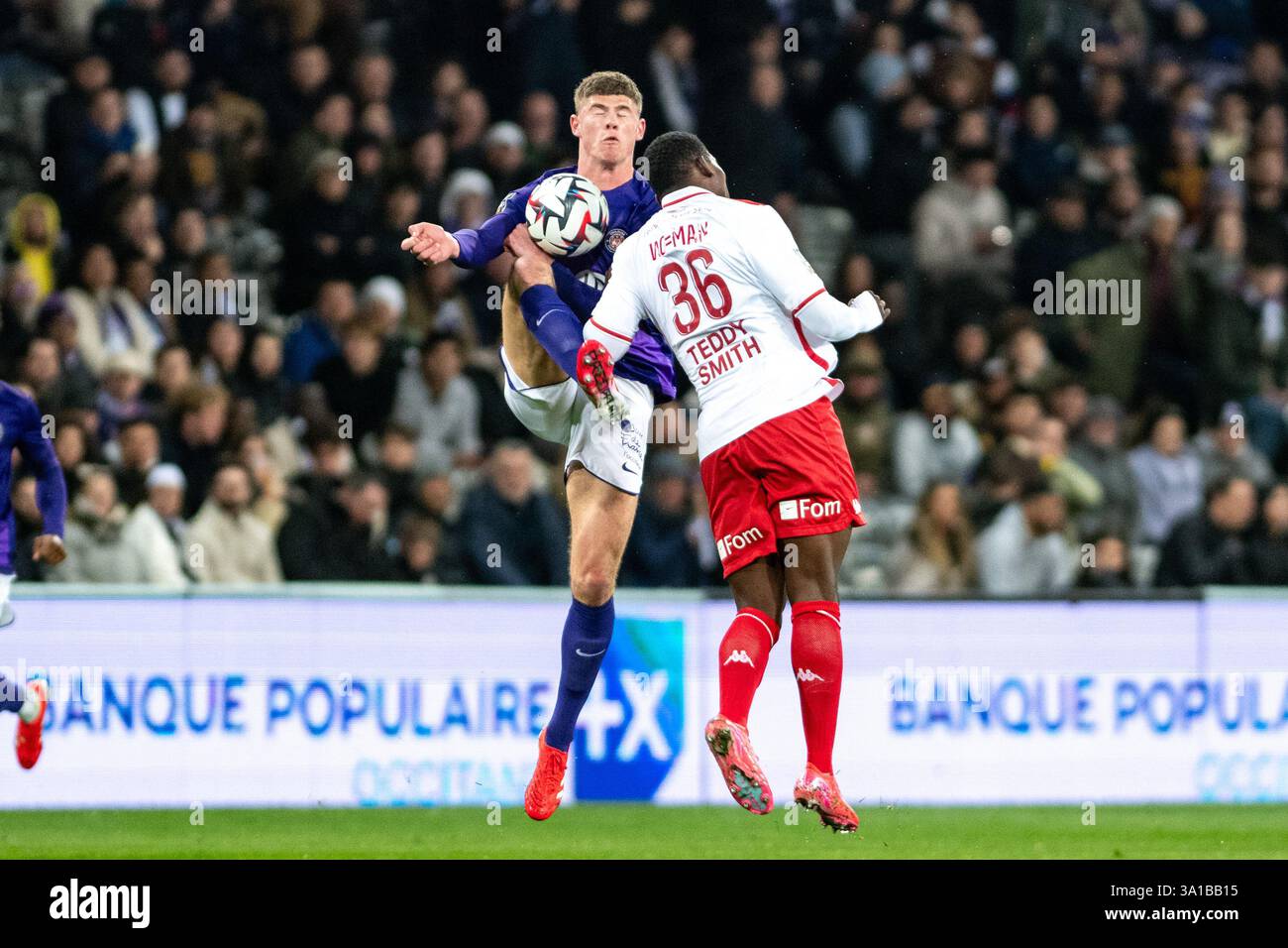 Charlie Cresswell of Toulouse during the French championship Ligue 1 ...