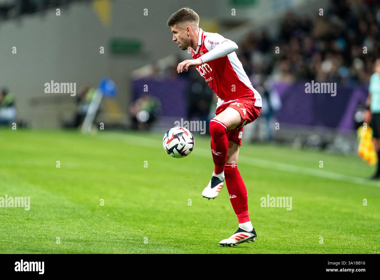 Mika Biereth of Monaco during the French championship Ligue 1 football ...