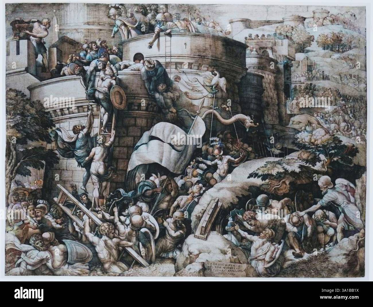 The Capture of Carthagena by Scipio and His Troops, 1539. (Colorised ...