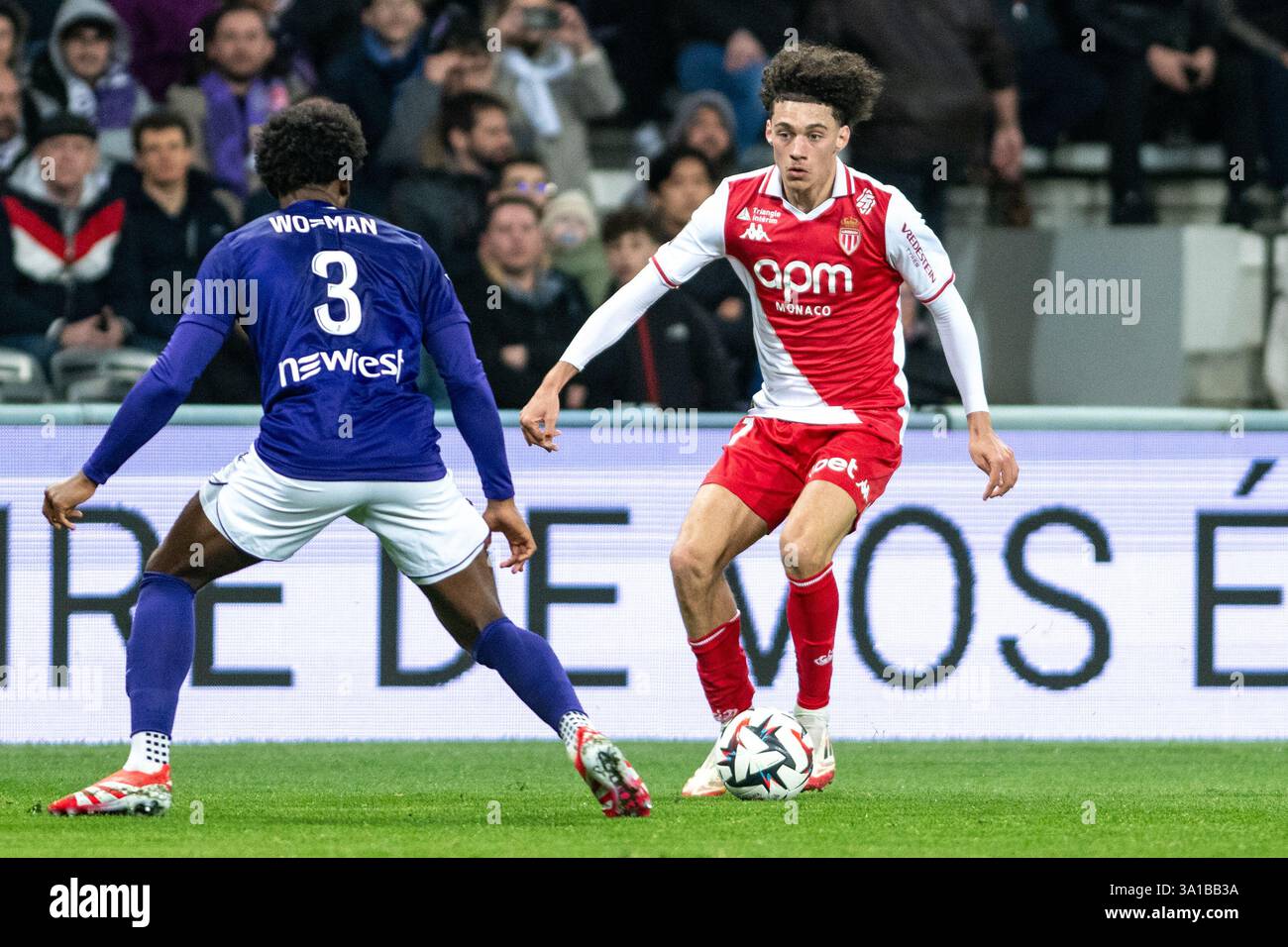 Maghnes Akliouche of Monaco during the French championship Ligue 1 ...