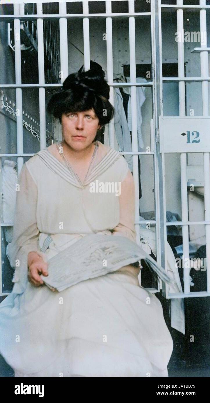 Miss Lucy Burns of C.U.W.S. - in Jail, 1917. American suffragist and ...