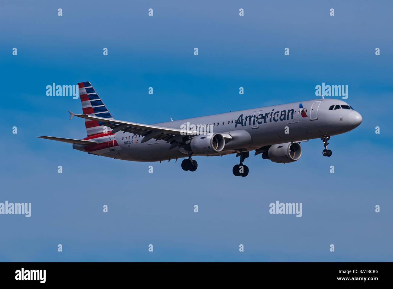 Dallas Fort Worth Airport, 1-6-2019 Grapevine, TX USA American Airlines Airbus A321 N172US on ...
