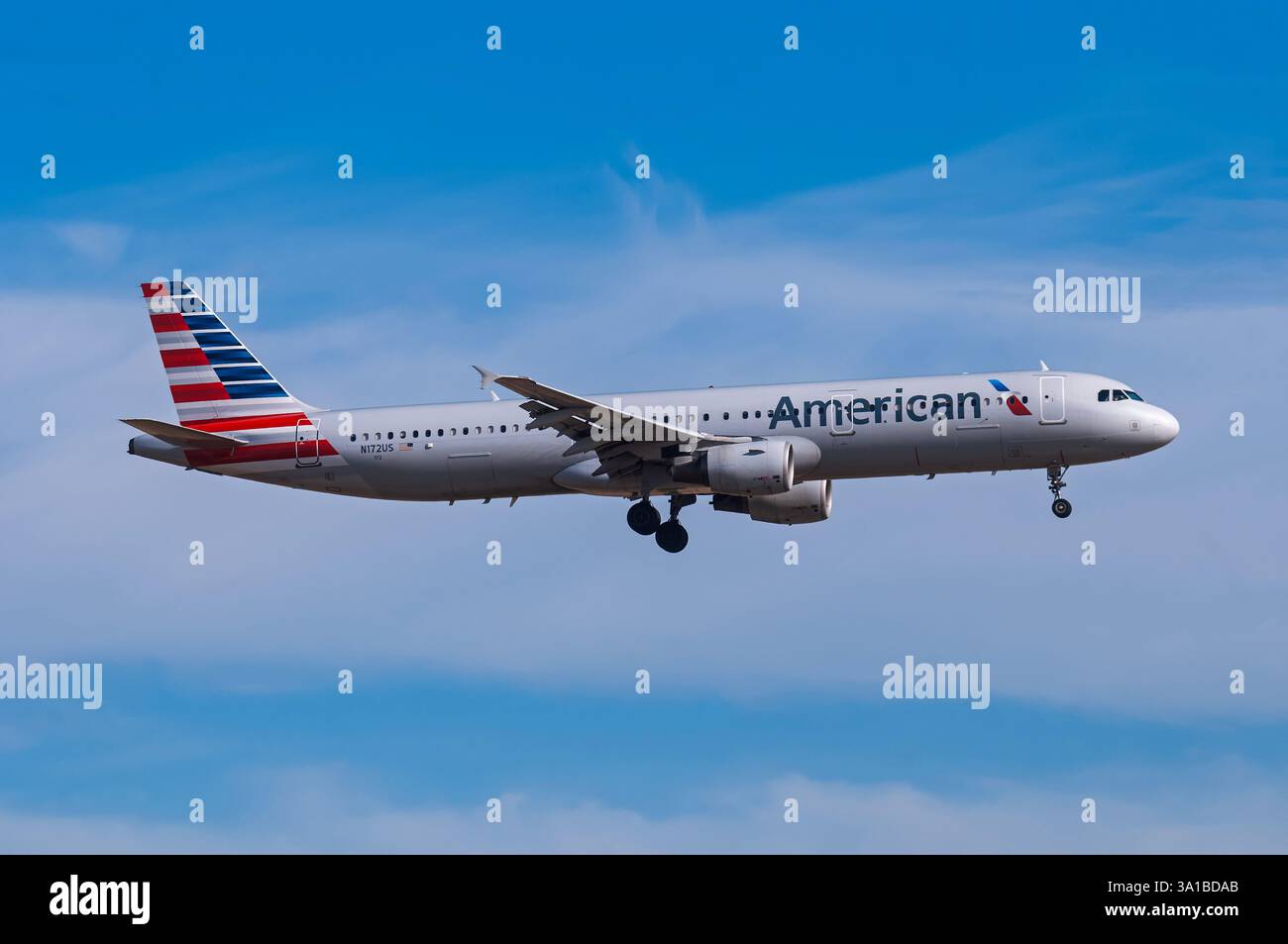 Dallas Fort Worth Airport, 1-6-2019 Grapevine, TX USA American Airlines Airbus A321 N172US on ...