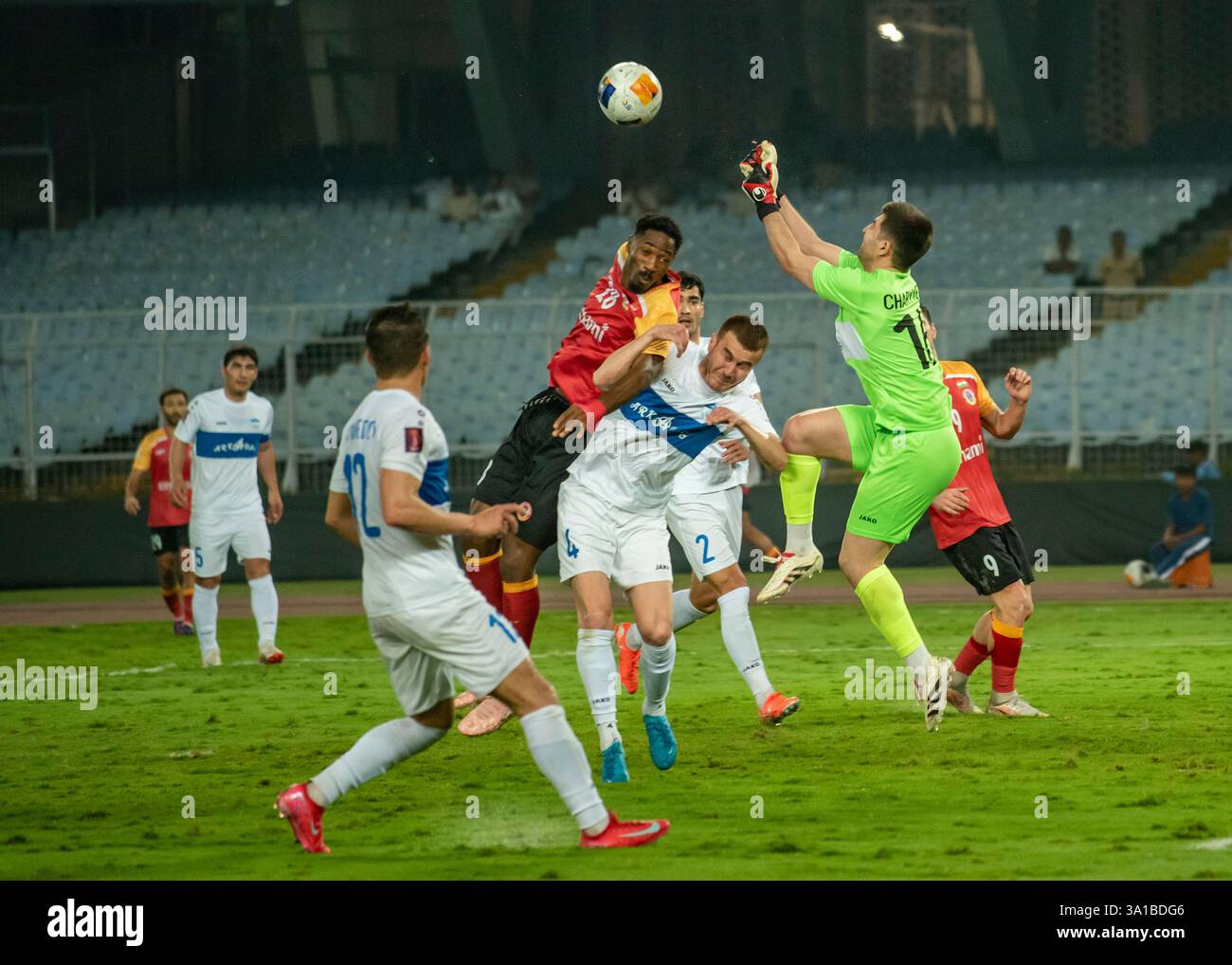 (3/6/2025) AFC Challenge League 1st Leg Quarter-Final: East Bengal FC (India) vs FK Arkadag ...