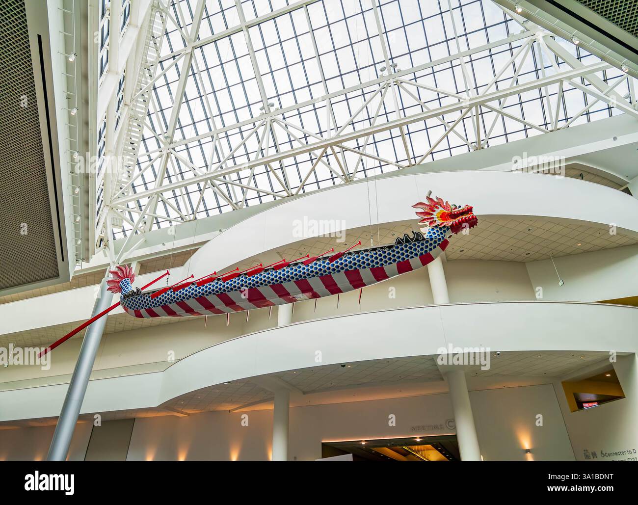Portland, JUN 14 2023 - Interior view of the Oregon Convention Center ...