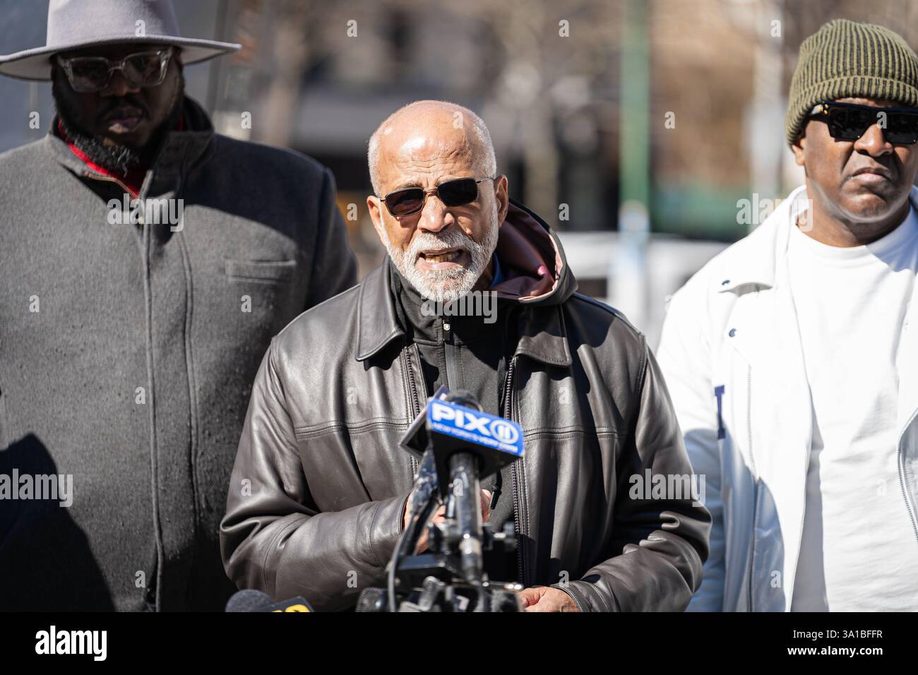 New York Ciy, USA. 07th Mar, 2025. Rev. Kevin McCall, Jose Santana of ...