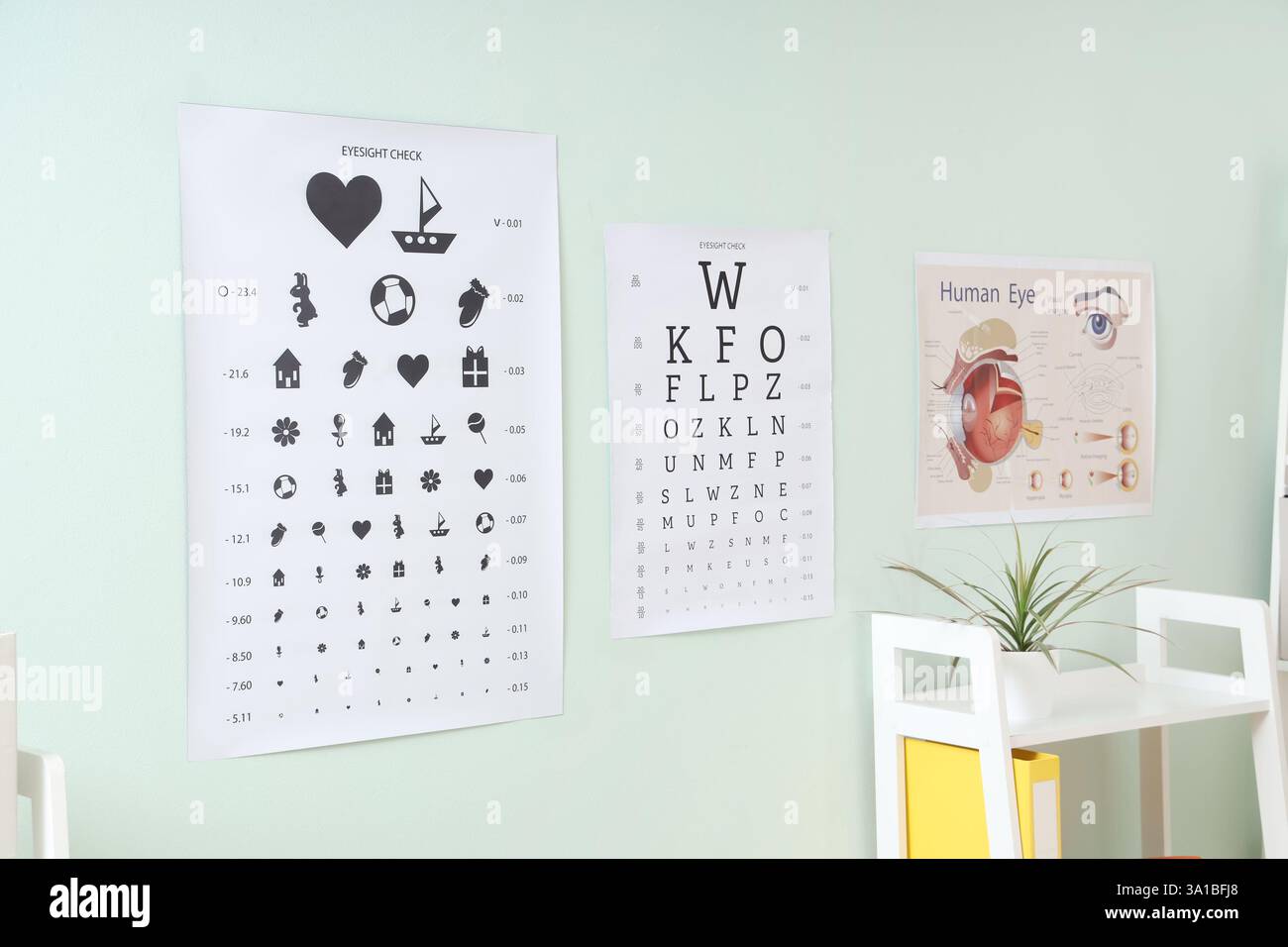 Eye vision test charts hi-res stock photography and images - Alamy