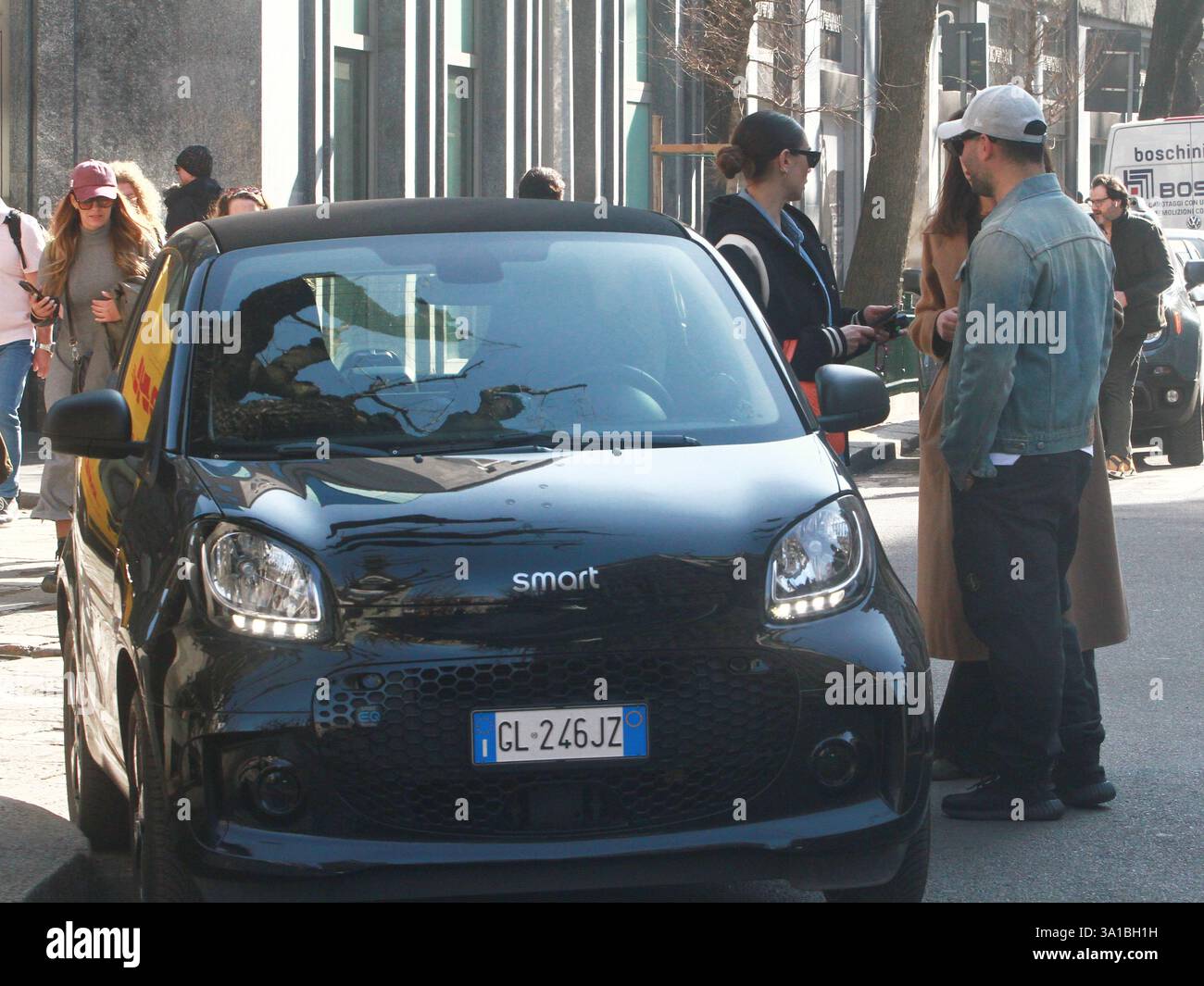 Milan Ph. Paolo Della Bella Melissa Satta leaving the Armani restaurant ...