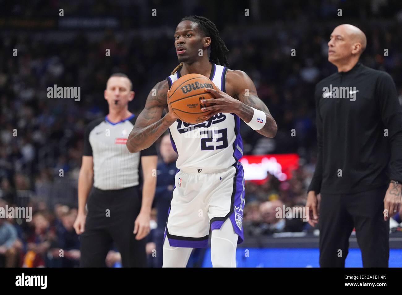 Sacramento Kings guard Keon Ellis (23) in the first half of an NBA ...