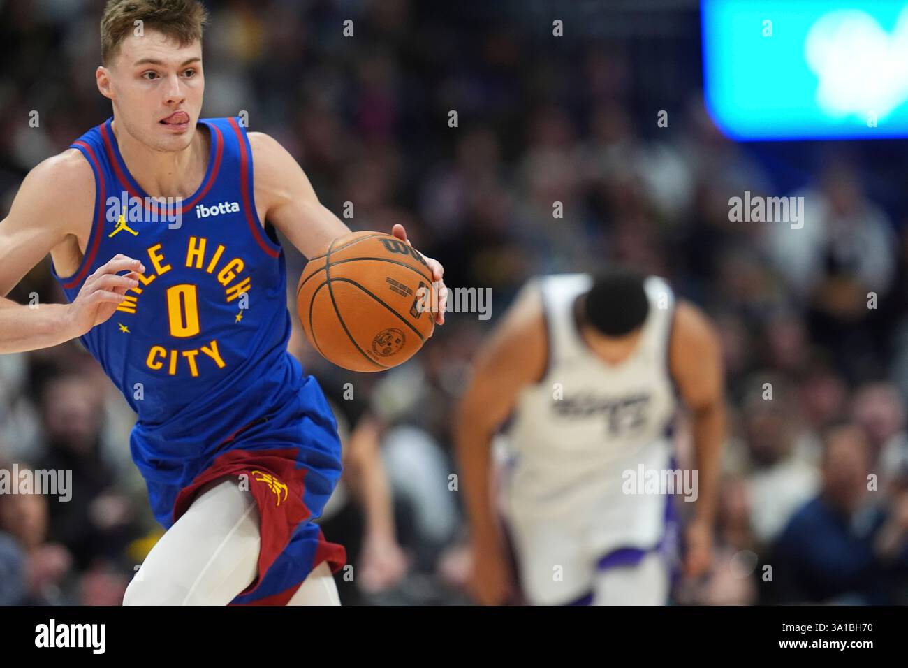 Denver Nuggets guard Christian Braun (0) in the second half of an NBA ...