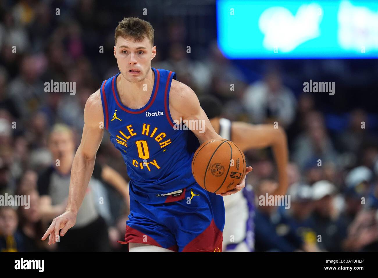 Denver Nuggets guard Christian Braun (0) in the second half of an NBA ...