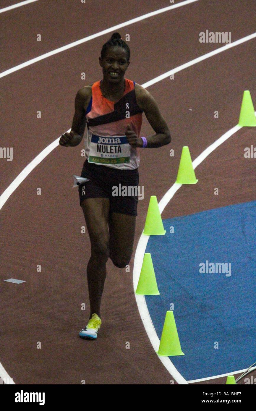 Madrid, Spain, 28th February, 2025: The athlete, Lomi Muleta in the ...