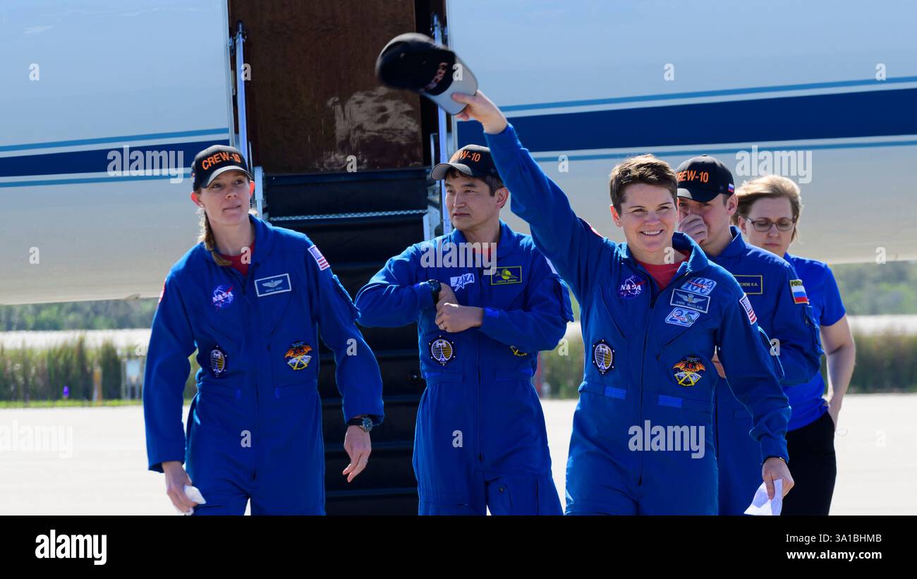 March 7, 2025, Merritt Island, Florida, USA: (L-R) NASA astronaut ...
