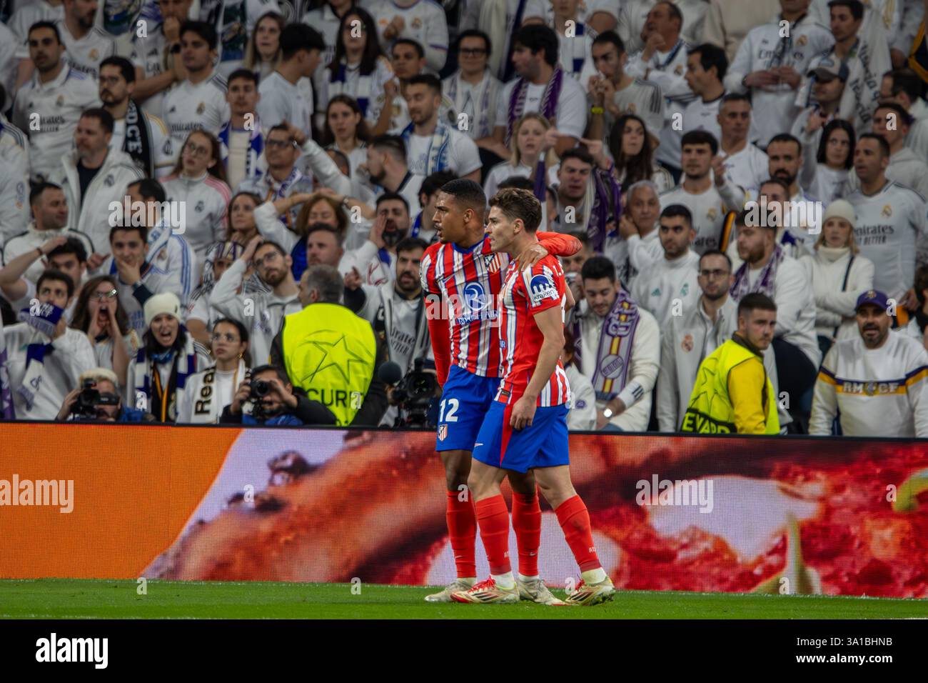 Madrid, Spain. 4th Mar, 2025. Julian Alvarez (19) of Atletico de Madrid ...
